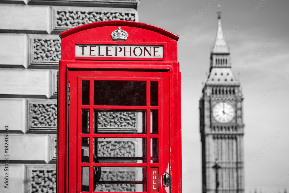 London's iconic telephone booth Stock Photo | Adobe Stock