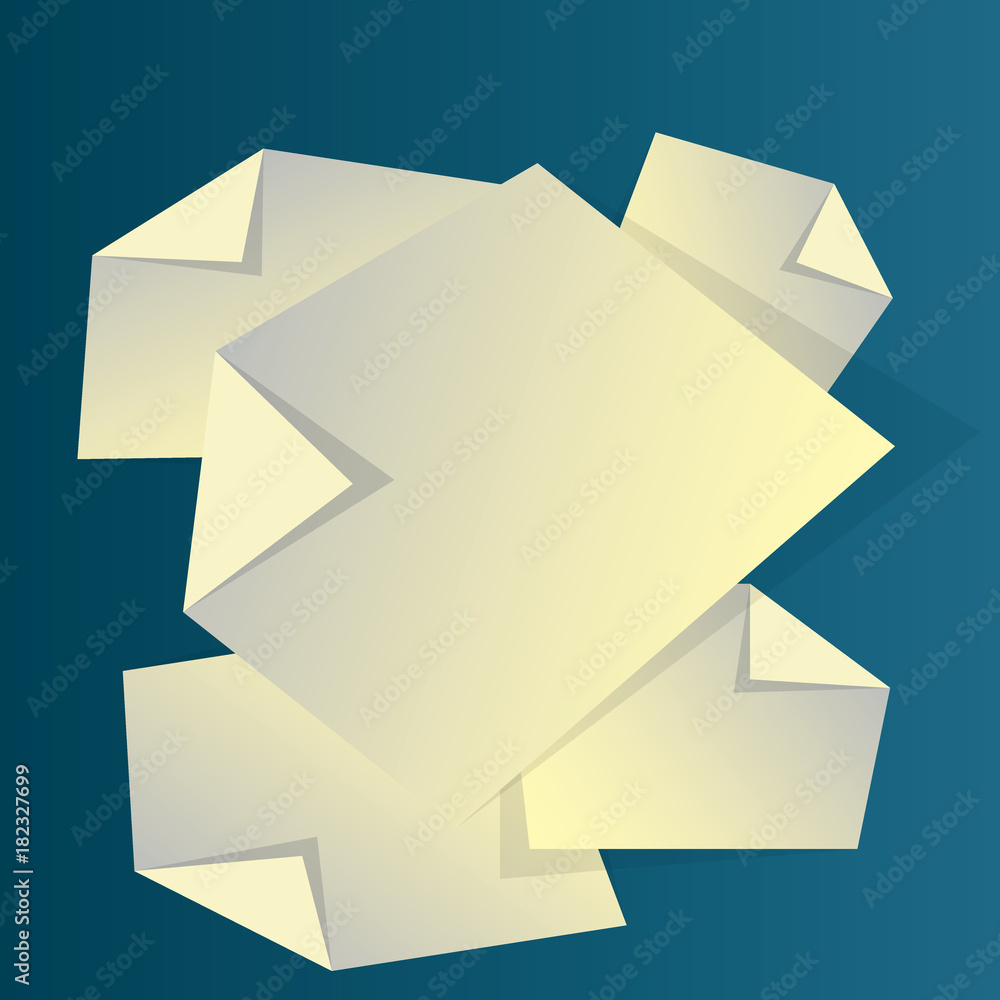 Paper origami background Stock Vector | Adobe Stock