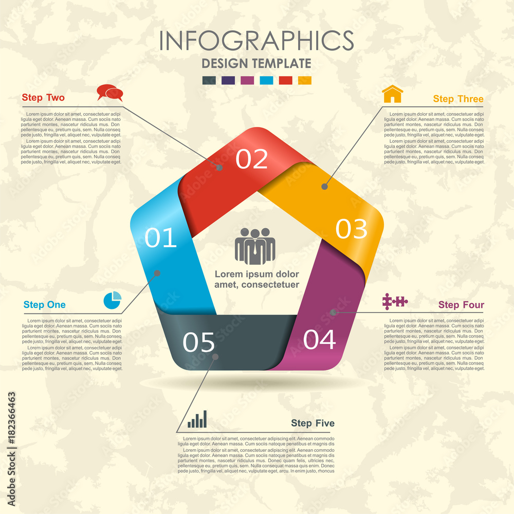 Infographic template. Can be used for workflow layout, diagram ...