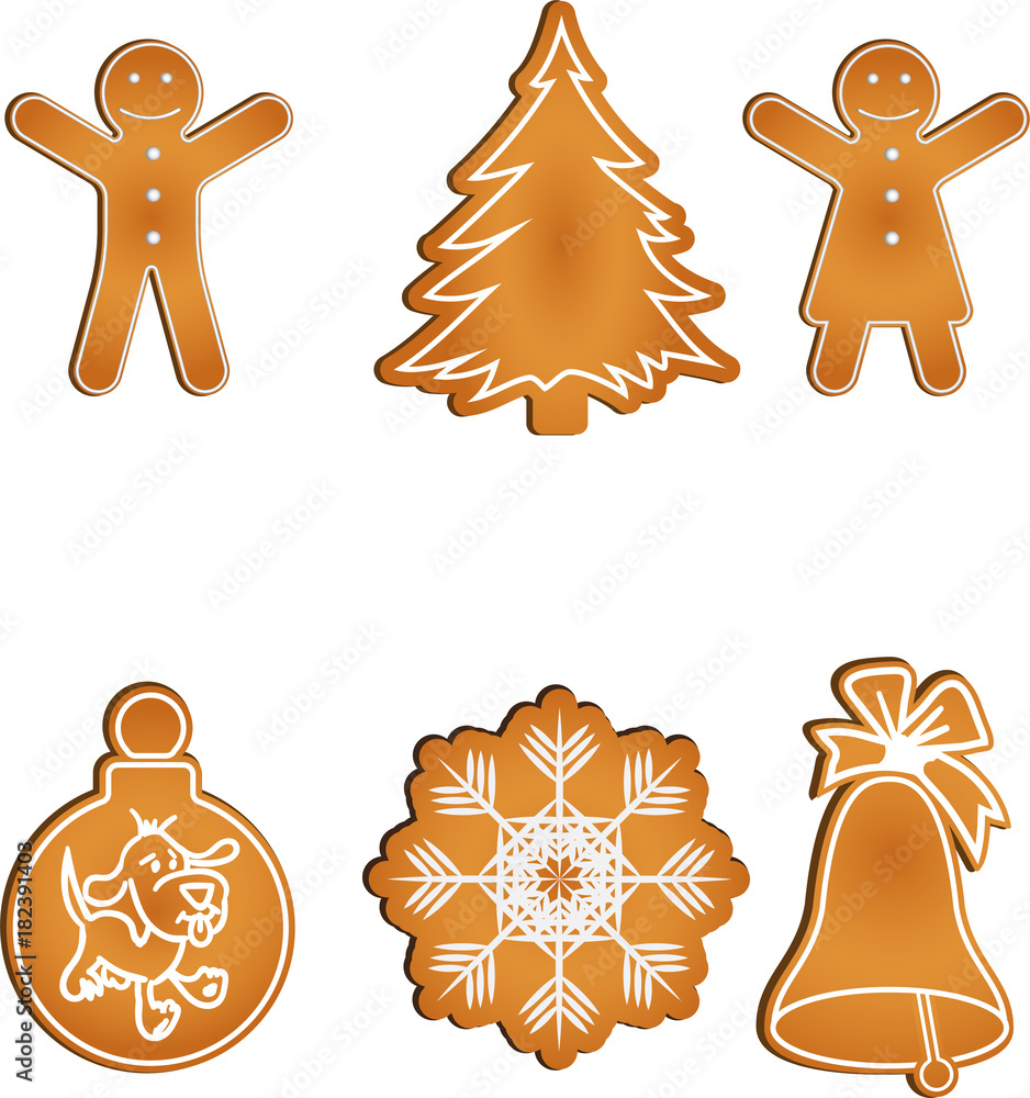 Gingerbread Couple Clip Art