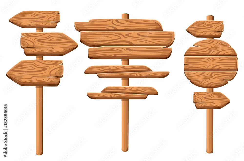 Road Closed Cartoon Wooden Sign