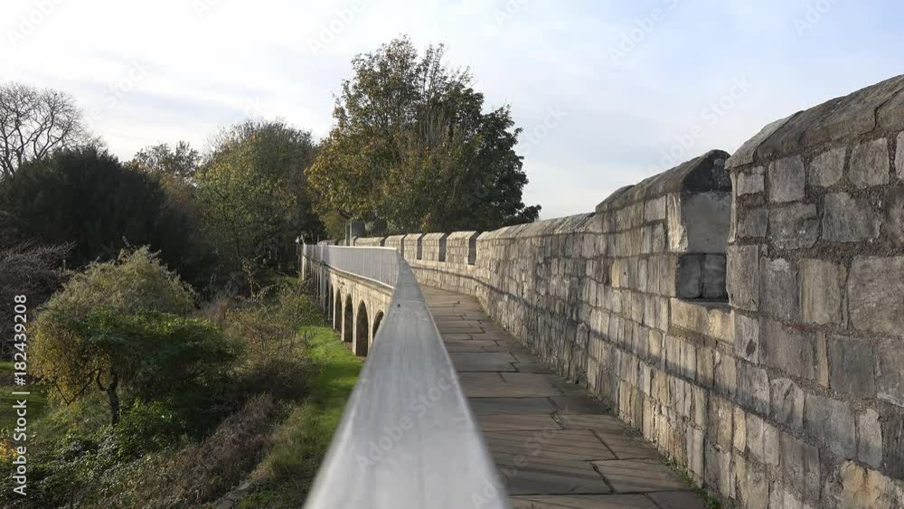 york city walls medieval and roman defences York, Yorkshire, England ...