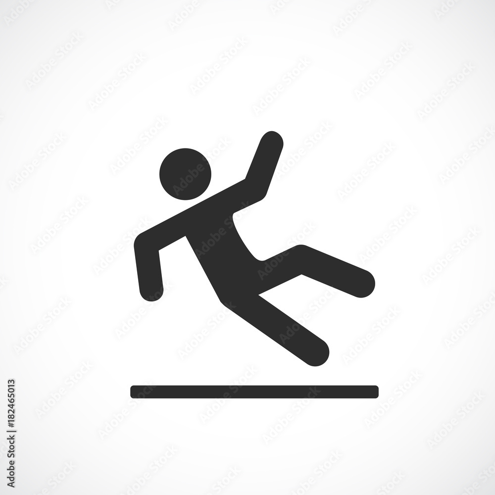 Falling man vector pictogram Stock Vector | Adobe Stock