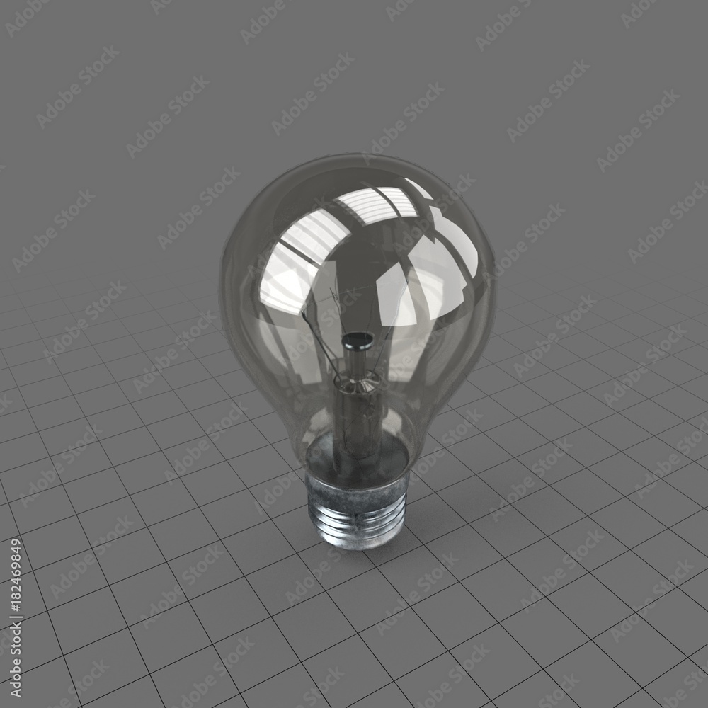 Round light bulb Stock 3D asset | Adobe Stock