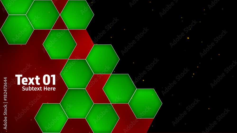 Unfolding Hexagons Overlay Stock Template | Adobe Stock