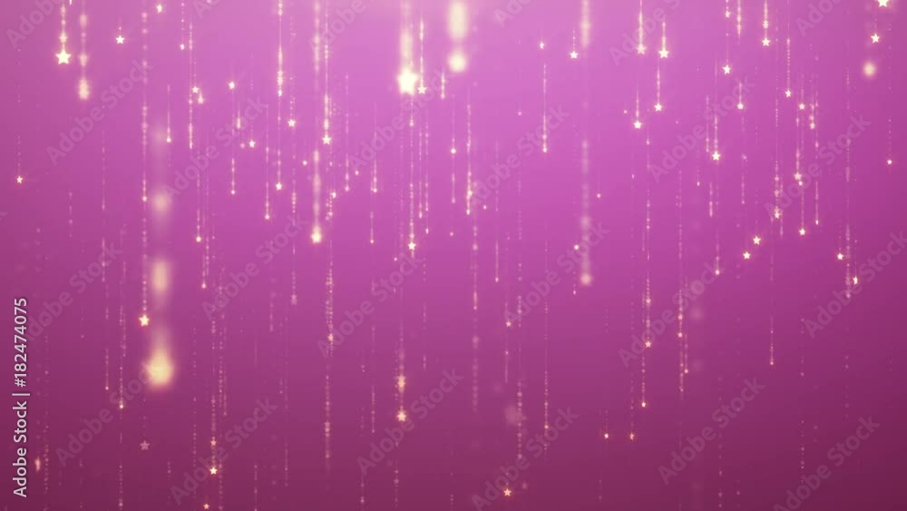 falling sparkle rain glamor background for led screens. golden stars ...