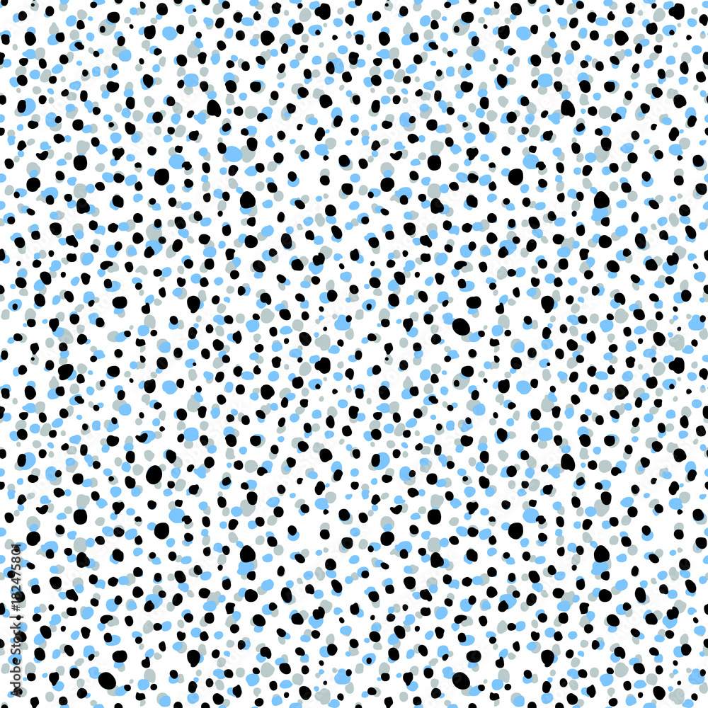 Black And Blue Poker Dots