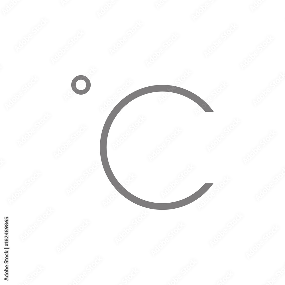 c degree icon. Web element. Premium quality graphic design. Signs ...