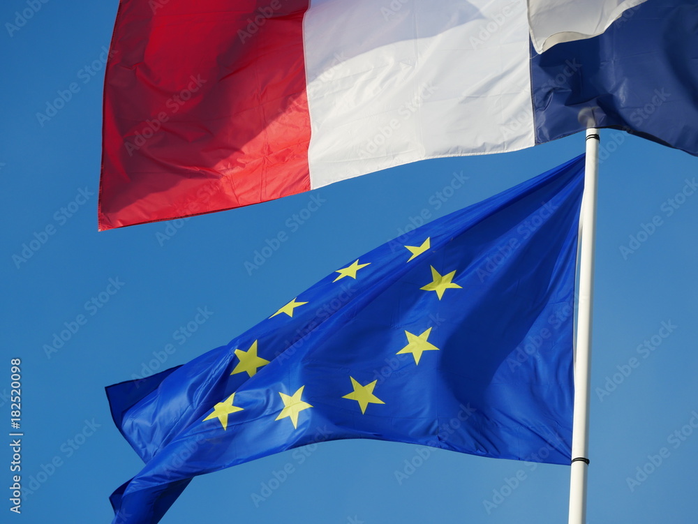 drapeau Europe France union européenne Stock Photo | Adobe Stock