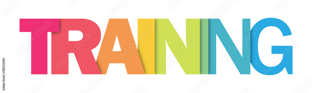 TRAINING Vector Letters icon Stock Vector | Adobe Stock
