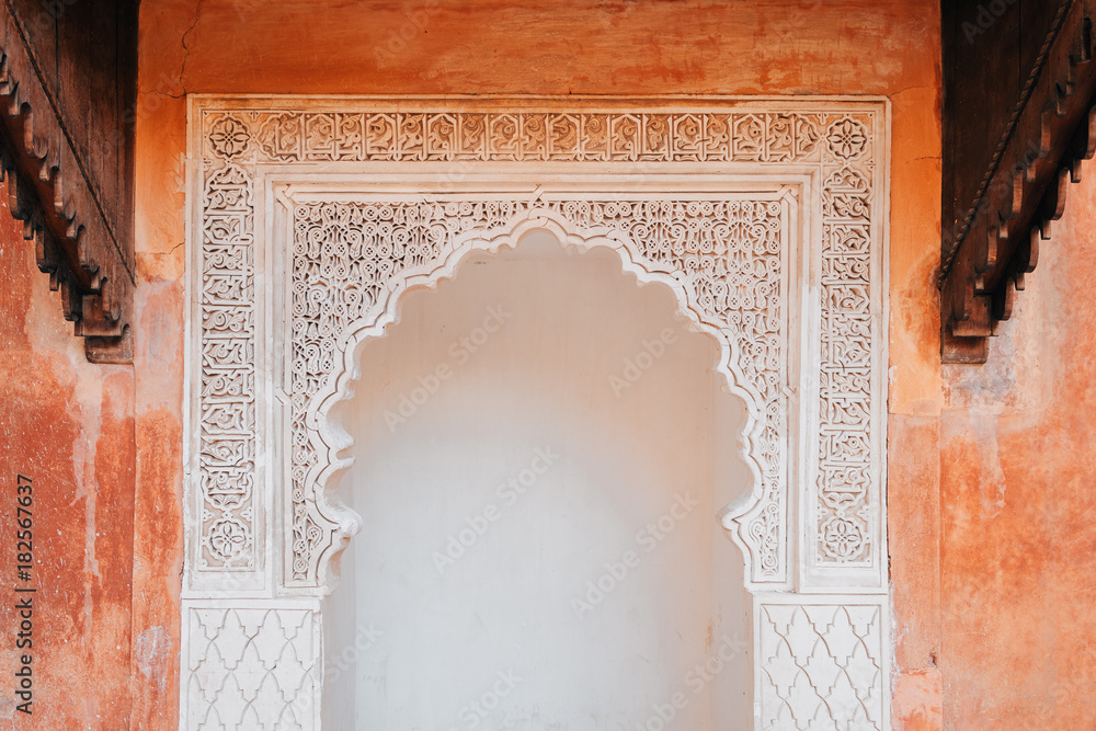 detailed architecture of moroccan gate Stock Photo | Adobe Stock