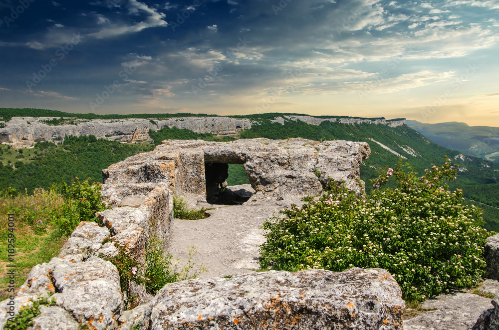 ancient cave city Stock Photo | Adobe Stock
