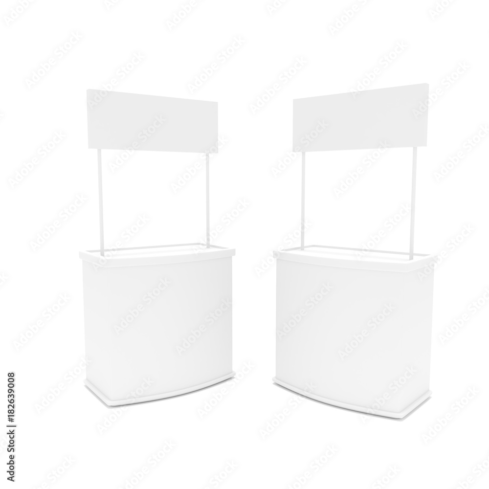 Booth stands for advertisement simulation Stock Illustration | Adobe Stock