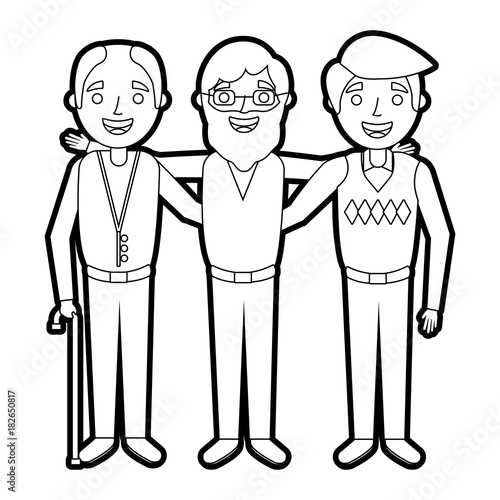 3 Men Clip Art