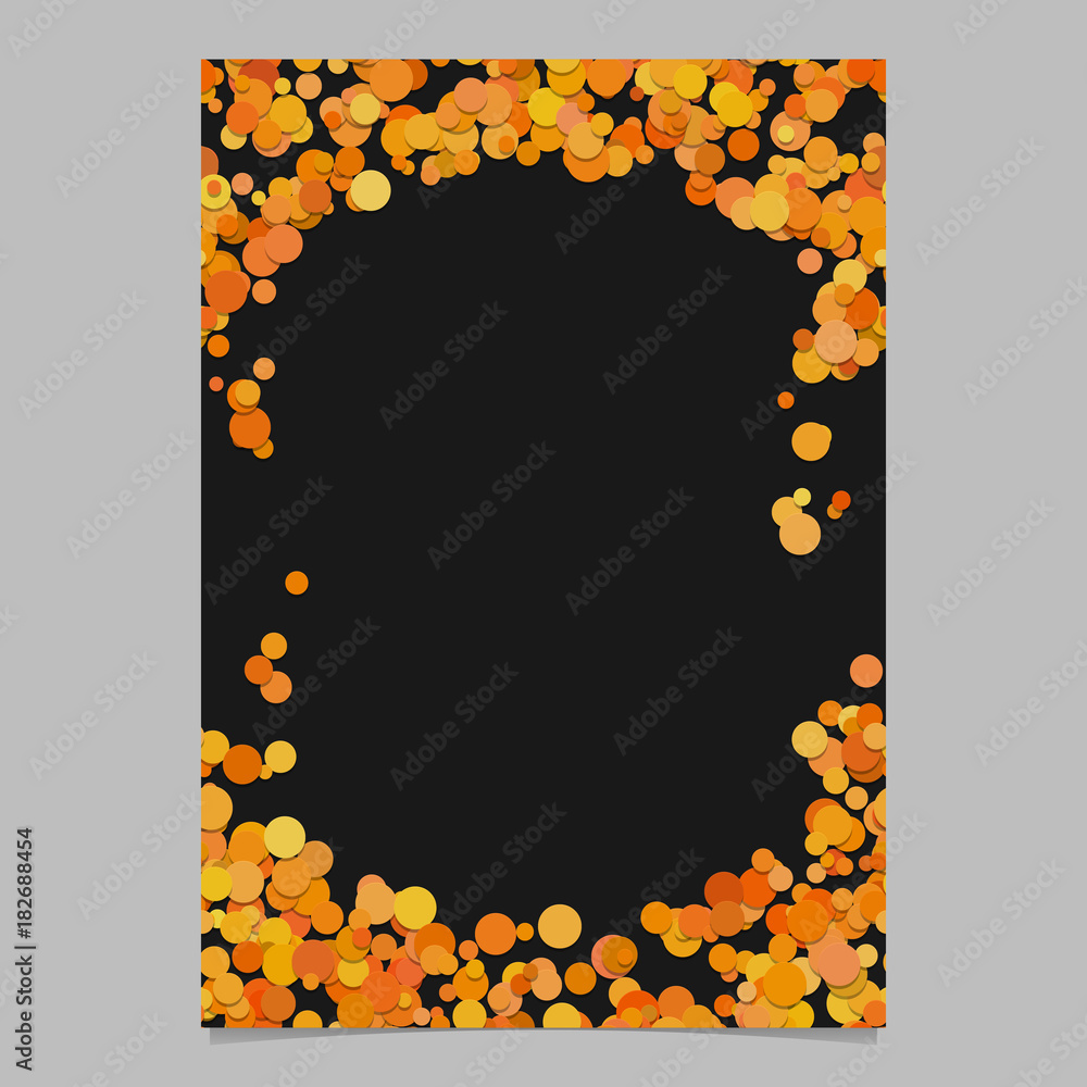 Abstract random dot design page template - trendy vector blank poster ...