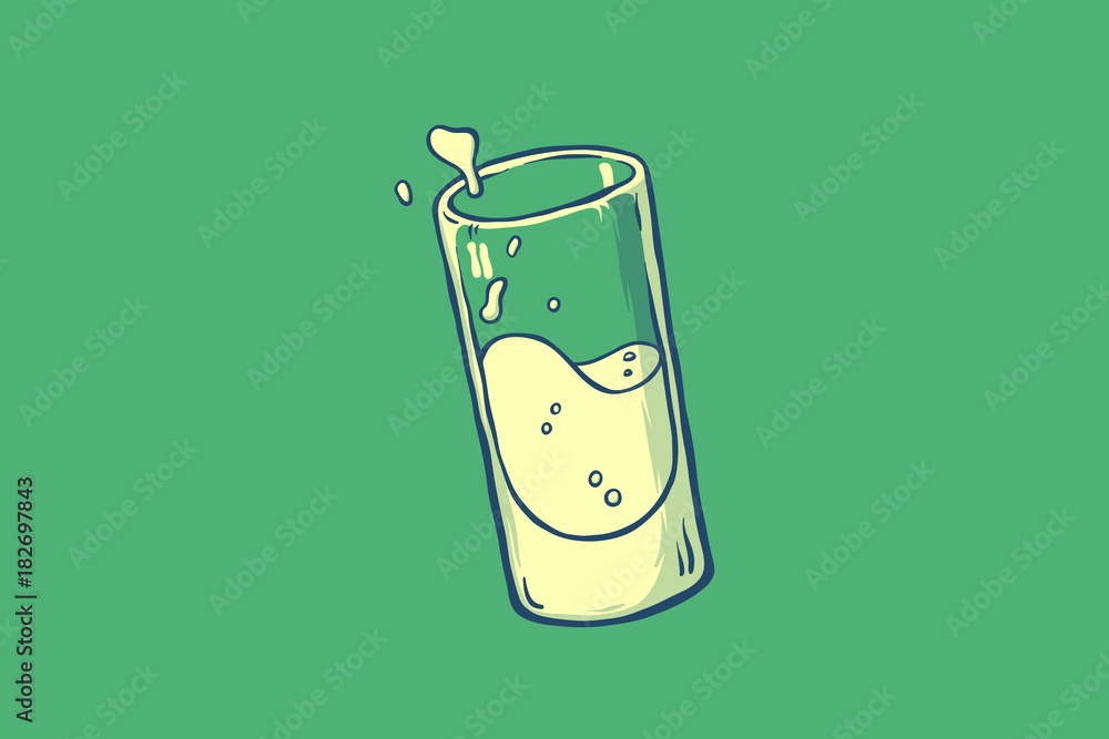 Vector shot illustration. Hand drawn sign. Good for leaflets, cards ...