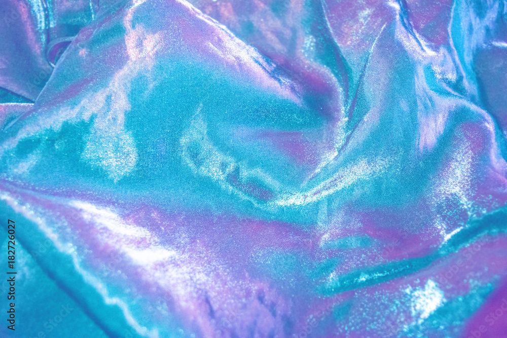 Blue Iridescent Fabric