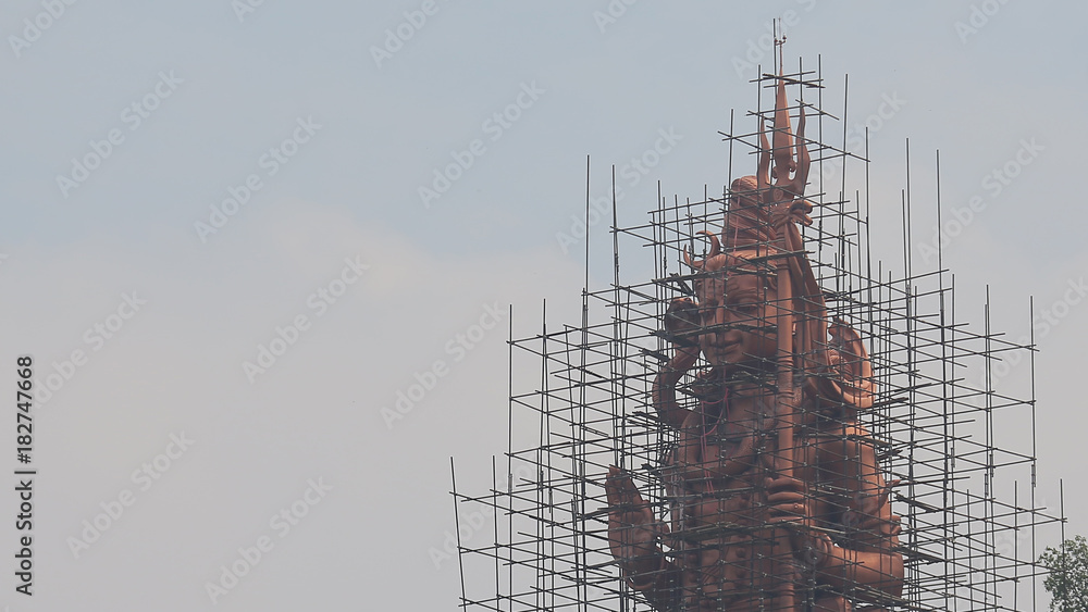 Estatua Kailashnath Mahadev de Shiva, Sanga, Nepal Stock Photo | Adobe ...