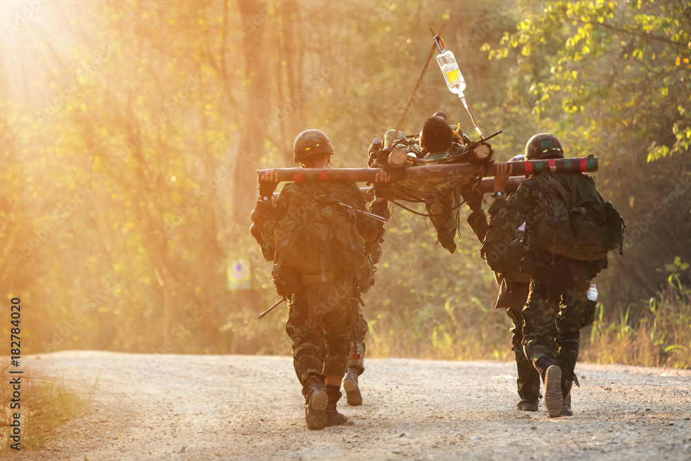 soldier injury Stock Photo | Adobe Stock