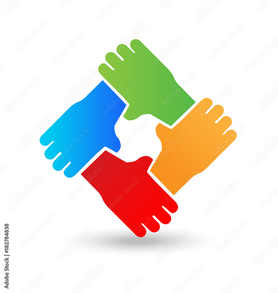 Hand Unity Symbol Vector