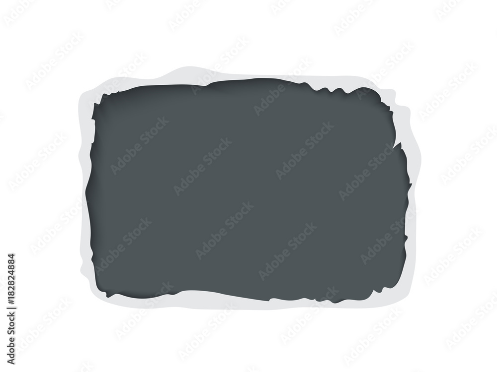 Torn paper frame vector template Stock Vector | Adobe Stock