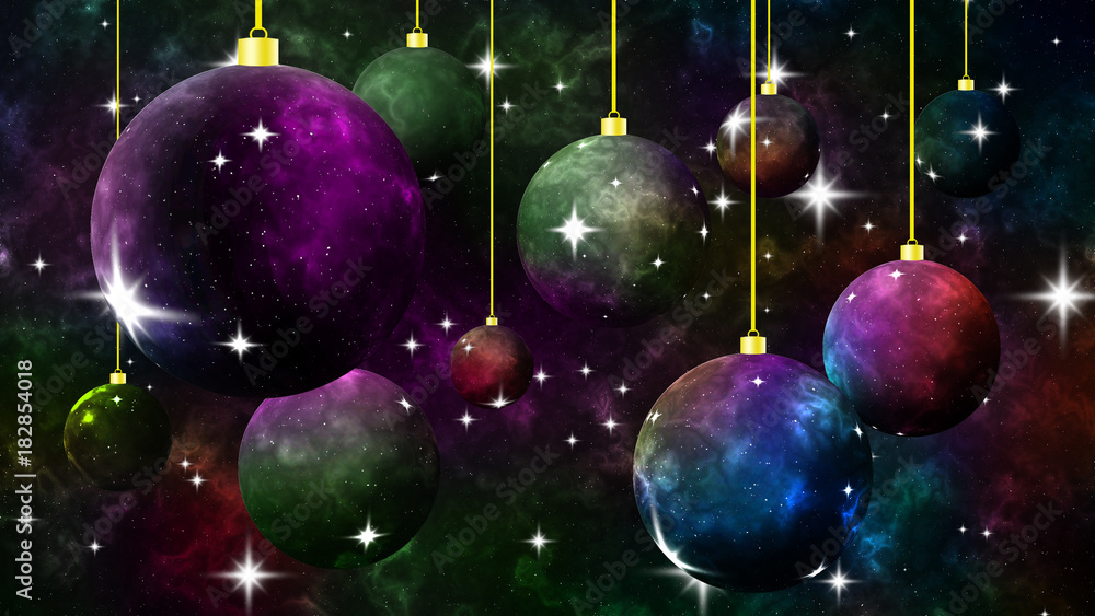 новогодние шары Stock Illustration | Adobe Stock