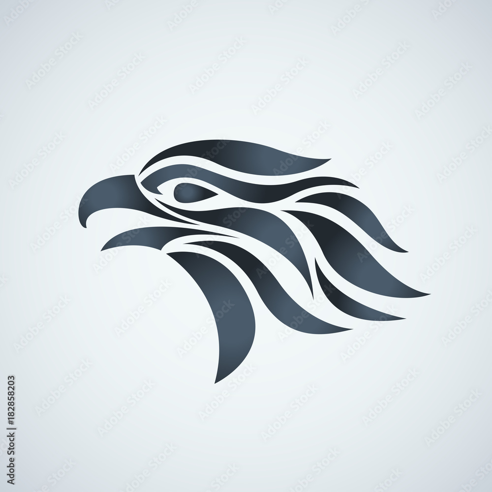 Hawk vector logo icon illustration Stock Vector | Adobe Stock