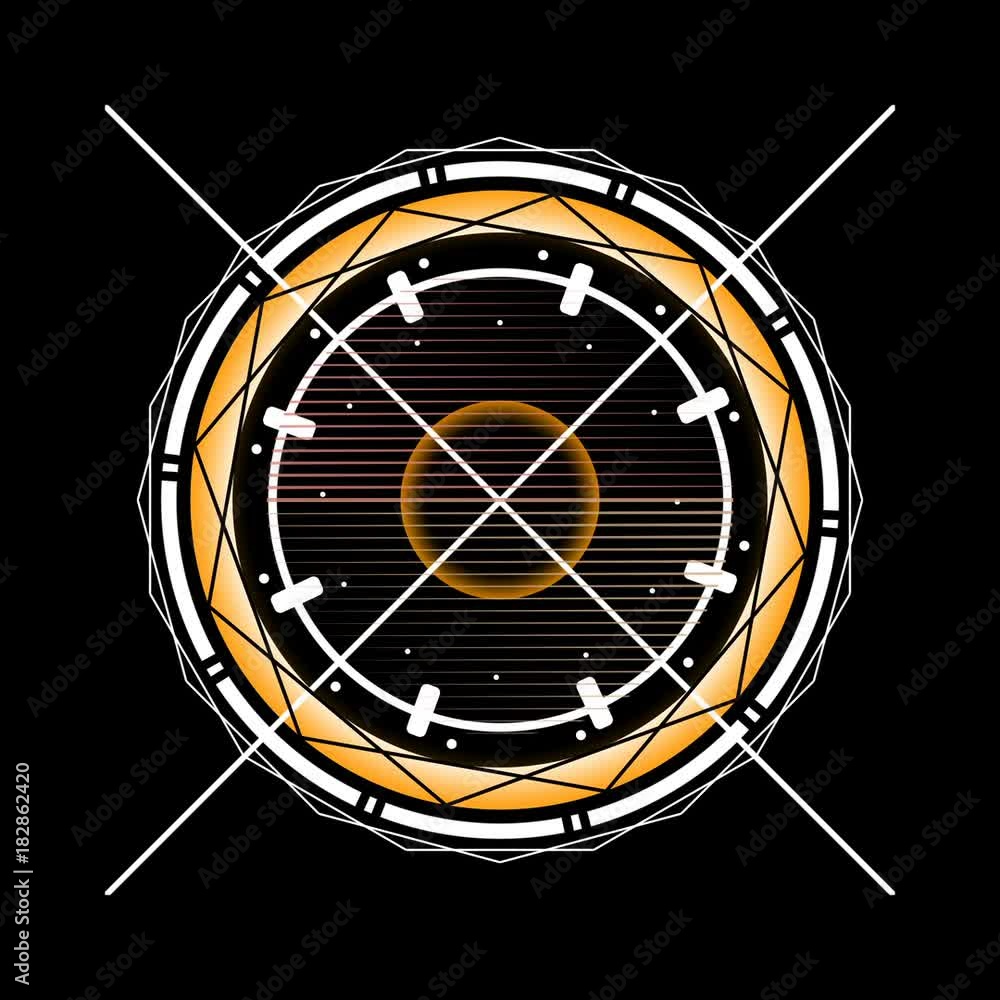Cyclic animation of appearance and disappearance in the style of shape ...