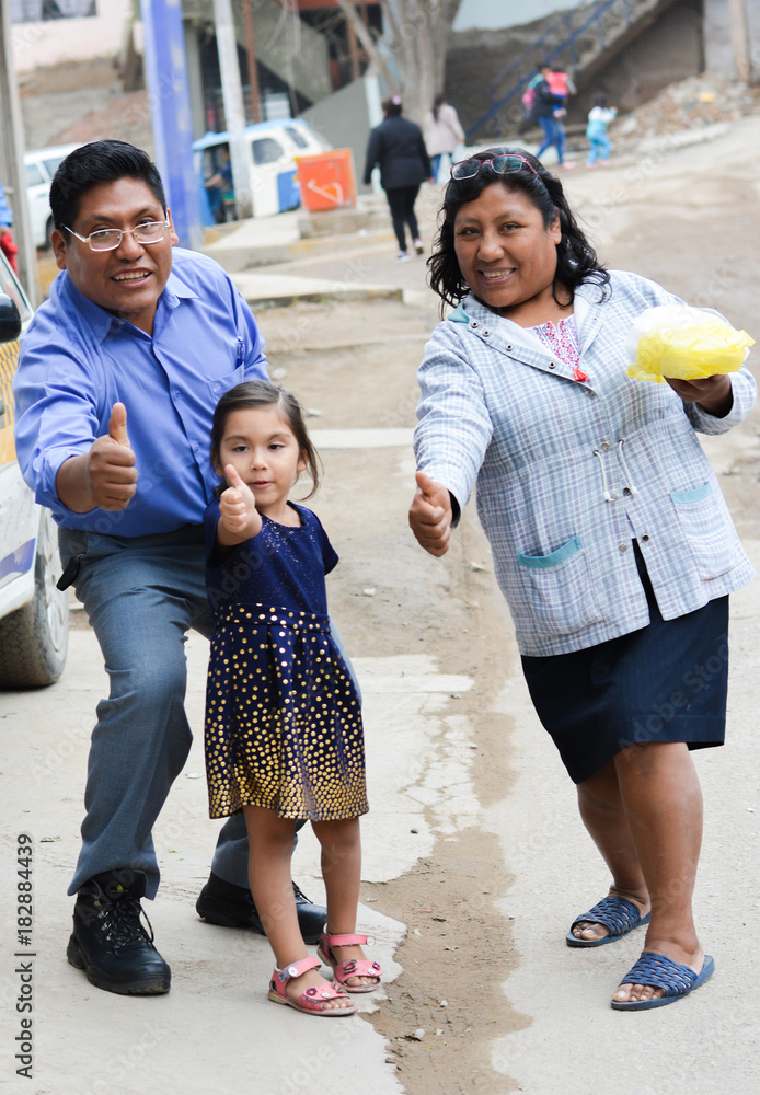 Poor Hispanic Family