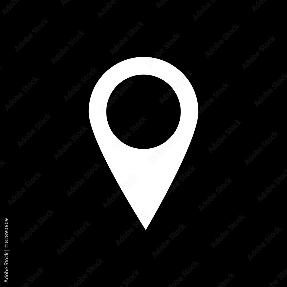 Simple location icon vector Stock Vector | Adobe Stock