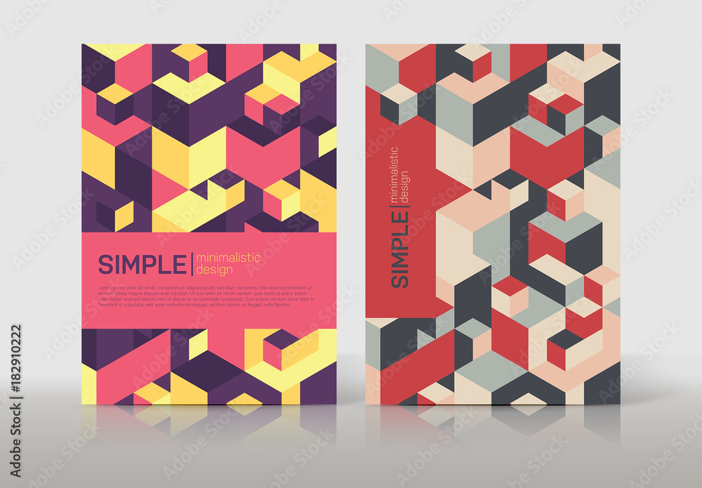 Multipurpose Flyer Layout with Geometric Elements 7 Stock Template ...
