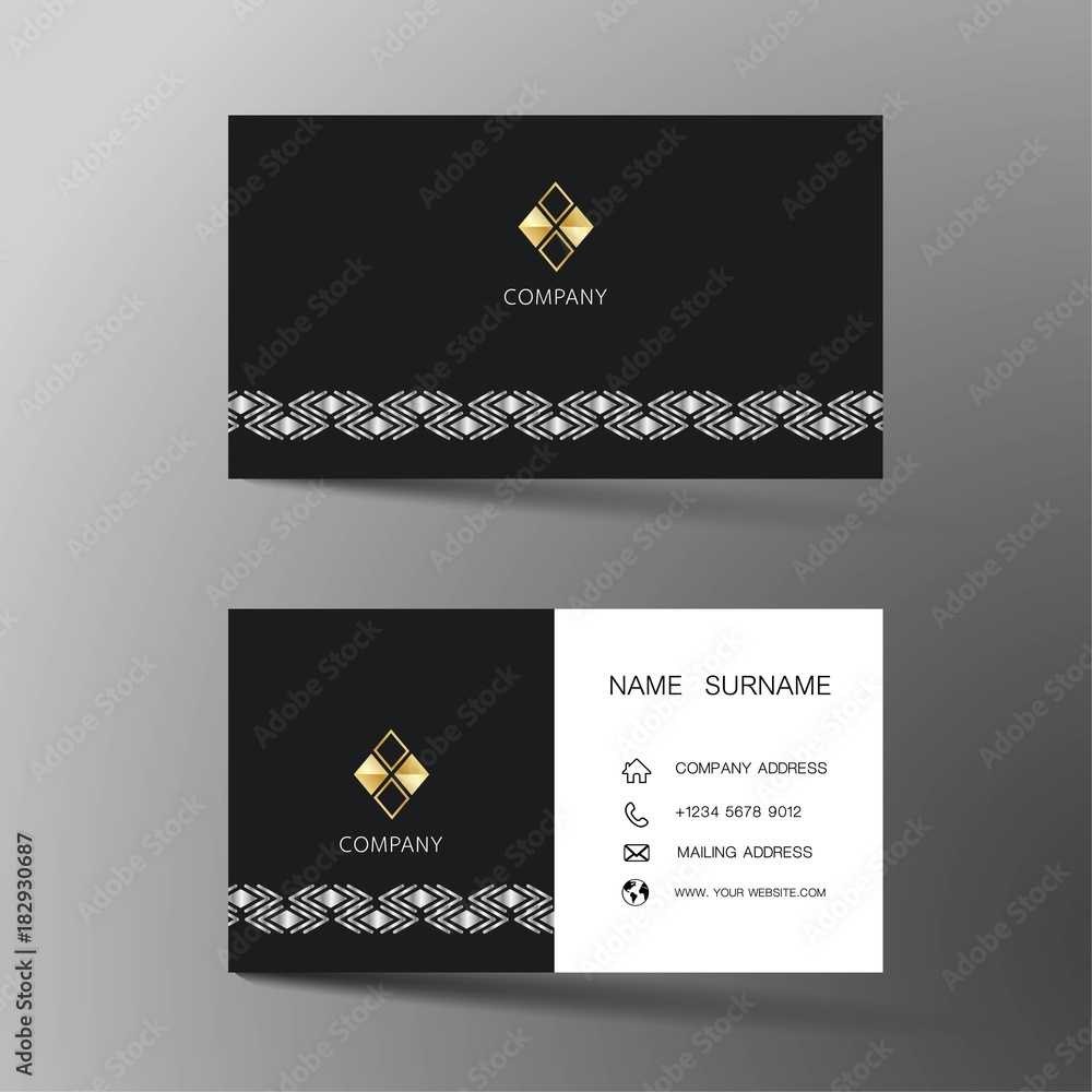 Modern business card template design. With inspiration from the ...