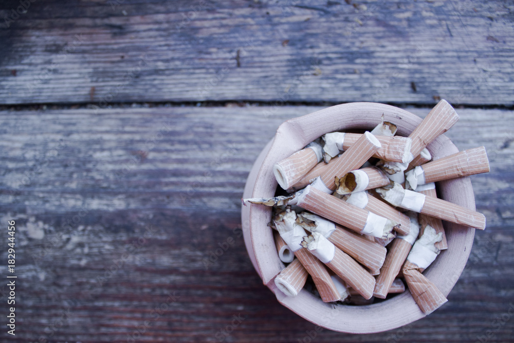 Overflowing Ashtray