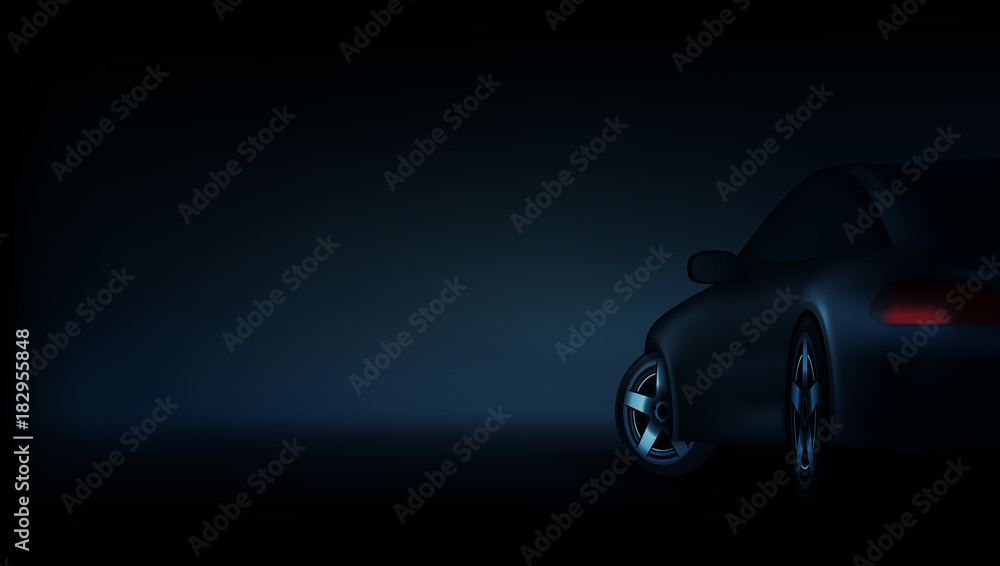 Realistic Elegant Luxury Car Banner Template Stock Vector | Adobe Stock