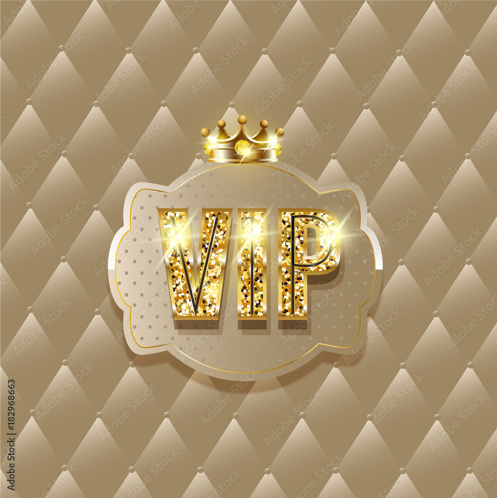 Premium vip background with golden elements Stock Vector | Adobe Stock