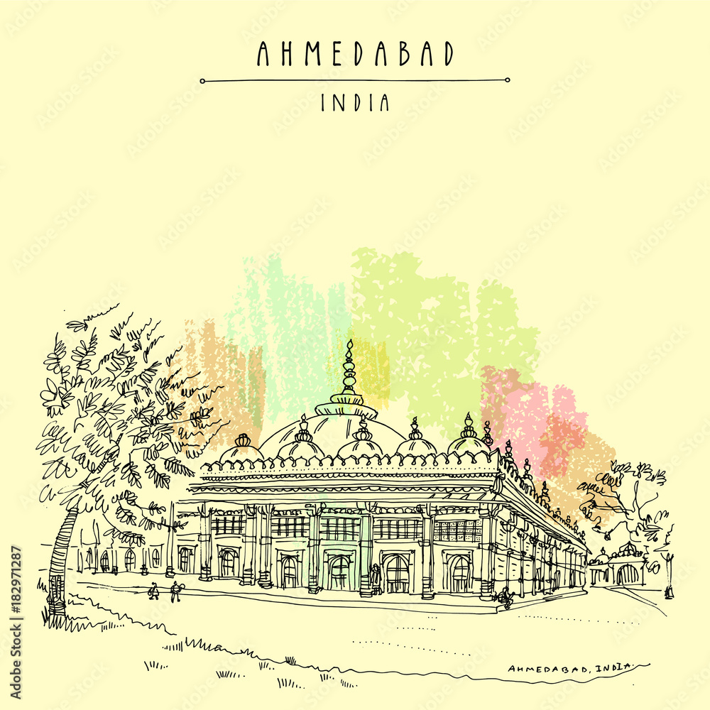 Tomb of Sheikh Ganj Baksh in Sarkhej Roza near Ahmedabad (Ahmadabad ...