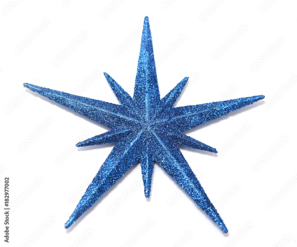 blue christmas star Stock Photo | Adobe Stock
