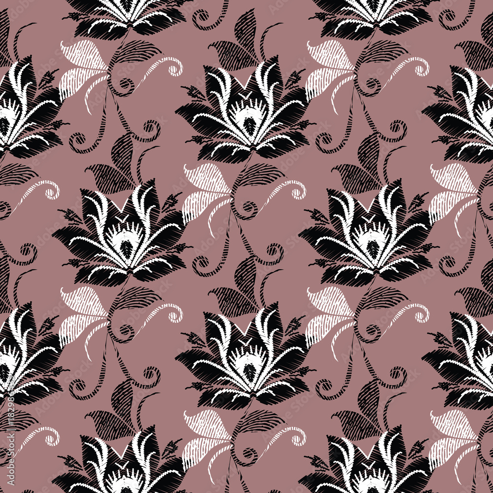 Pink Vintage Pattern Design