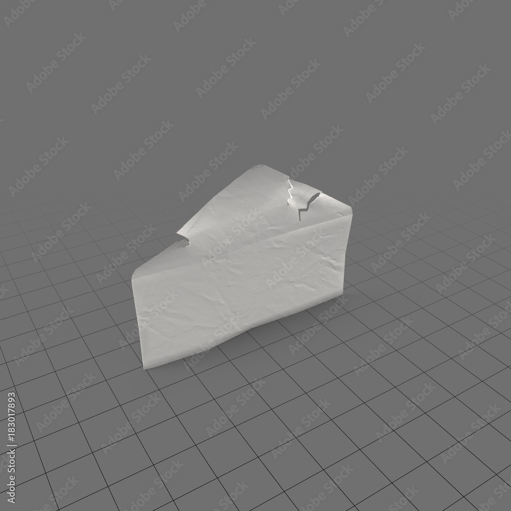 Opened white business envelope with letter Stock 3D asset | Adobe Stock