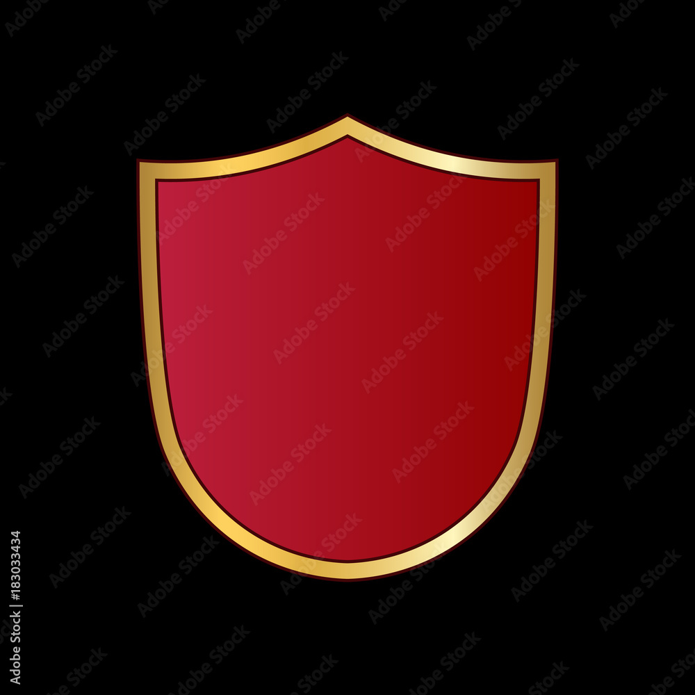 Red Shield Vector Logo