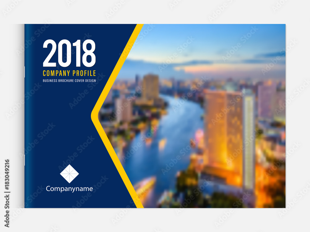 Business brochure cover design template corporate company profile or ...