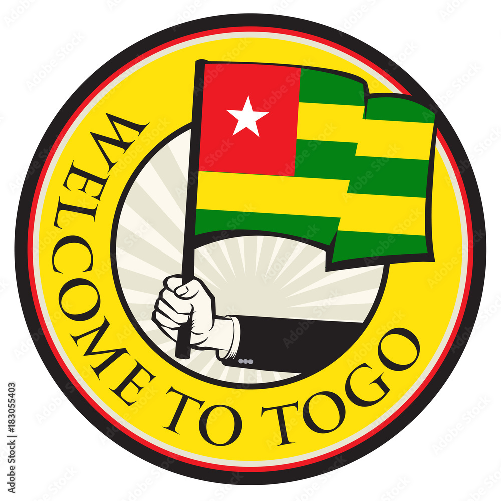 Togo country welcome sign Stock Vector | Adobe Stock