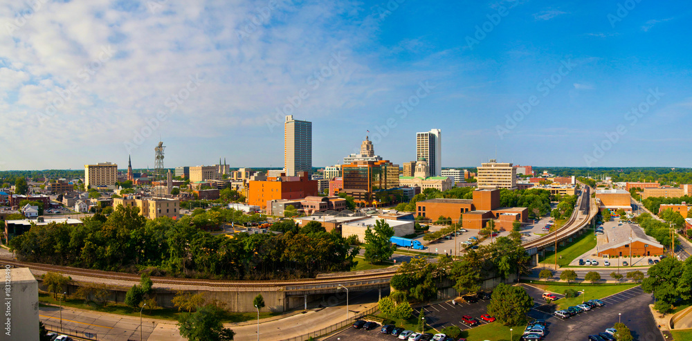Fort Wayne Downtown Skyline Stock Photo | Adobe Stock