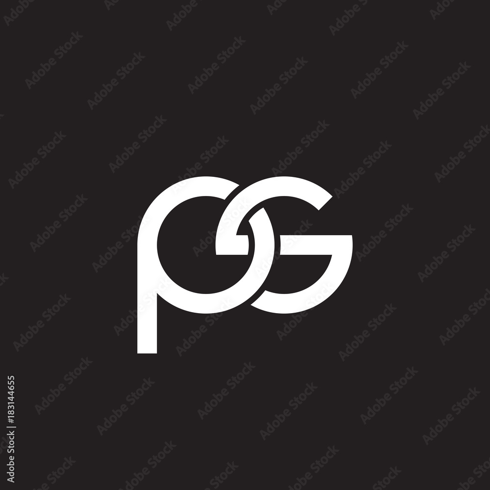 Initial lowercase letter ps, overlapping circle interlock logo, white ...