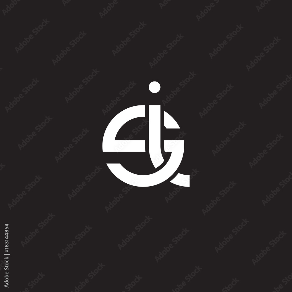 Initial lowercase letter si, overlapping circle interlock logo, white ...