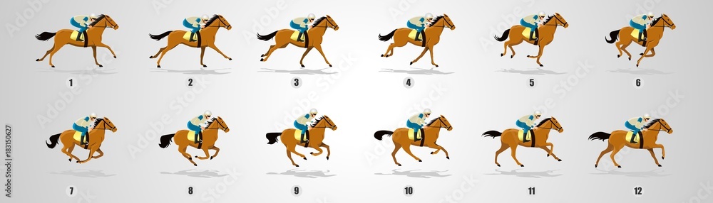 Horse Run cycle, Animation, Sprites, Sprites sheets, Animation frames ...