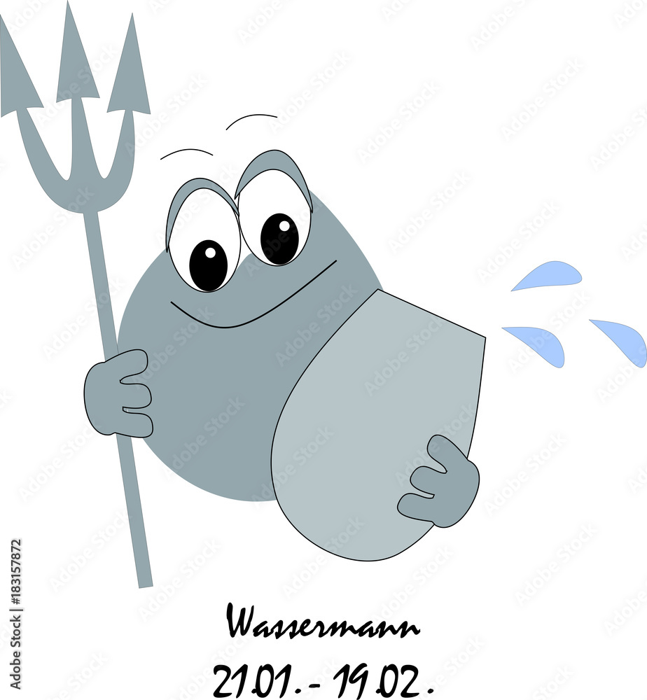 Sternzeichen Wassermann Stock Vector | Adobe Stock