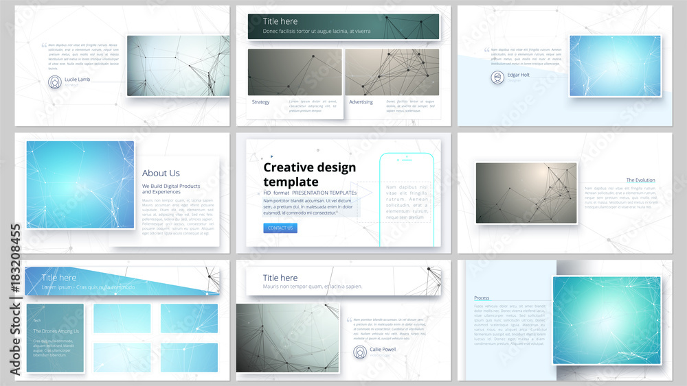 The minimalistic abstract vector illustration of editable layout of ...