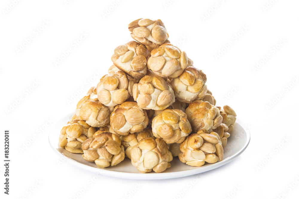 Mazapanes artesanales almendrados para los postres de las comidas de ...