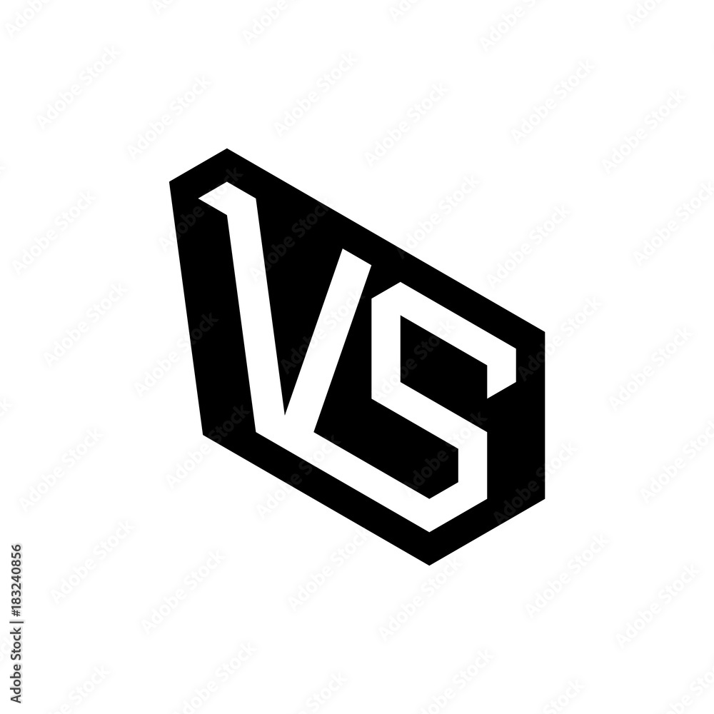 Symbol competition VS vector illustration. Versus icon Stock Vector ...